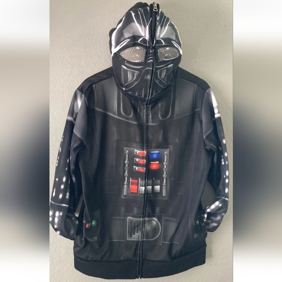 Star Wars | Shirts | Star Wars Darth Vader Graphic Full Face Zip Over ...